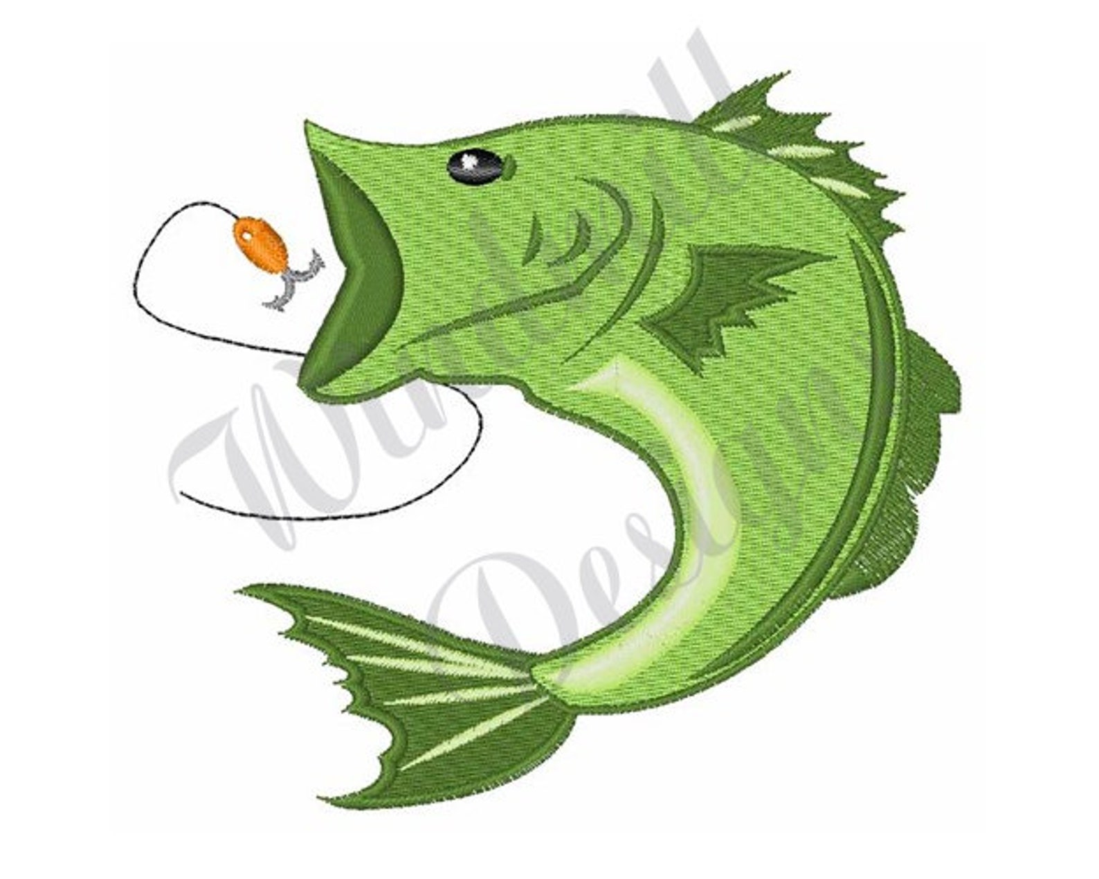 Catch Fish Machine Embroidery Design Embroidery Designs - Etsy