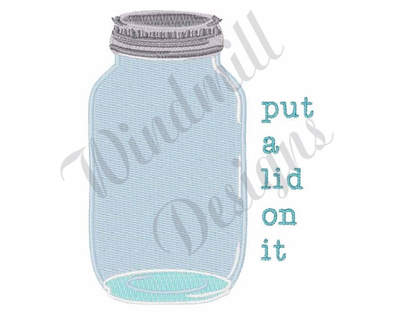 Glass Mason Jar -machine Embroidery Design, Embroidery Designs, Machine ...