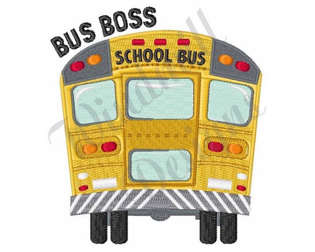 School Bus - Machine Embroidery Design, Embroidery Designs, Machine ...
