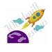 Rocket Ship -machine Embroidery Design, Embroidery Designs, Machine ...