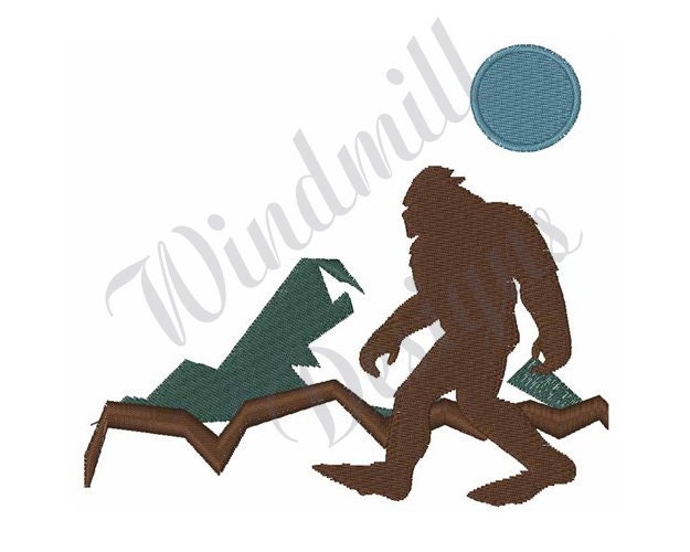 Big Foot Yeti Machine Embroidery Design Embroidery Designs - Etsy