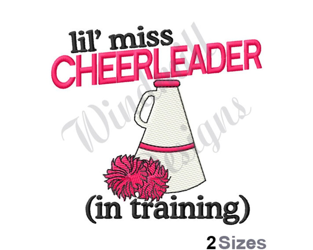 Cheerleader in Training - Machine Embroidery Design, Embroidery Designs ...
