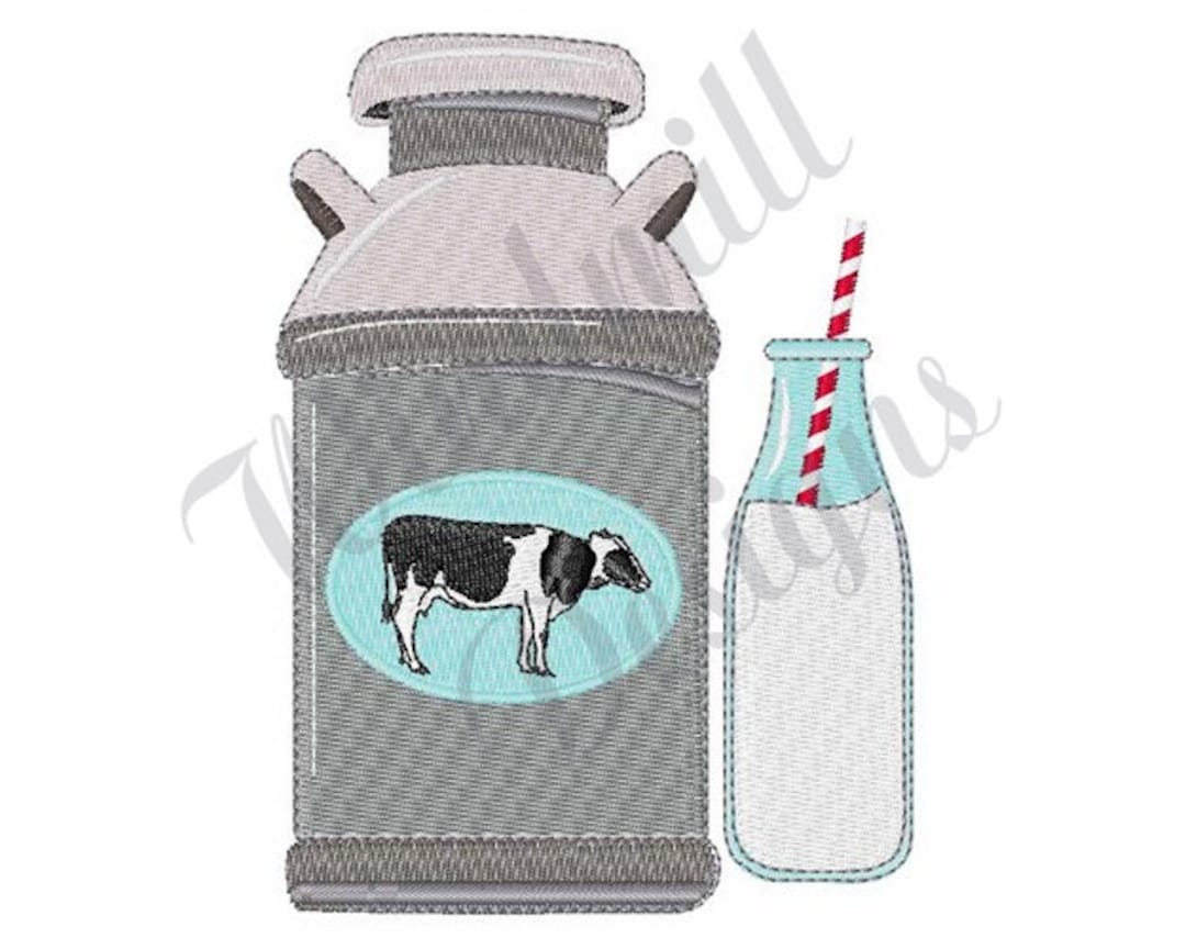 Cow Milk Pail - Machine Embroidery Design, Embroidery Designs, Machine ...