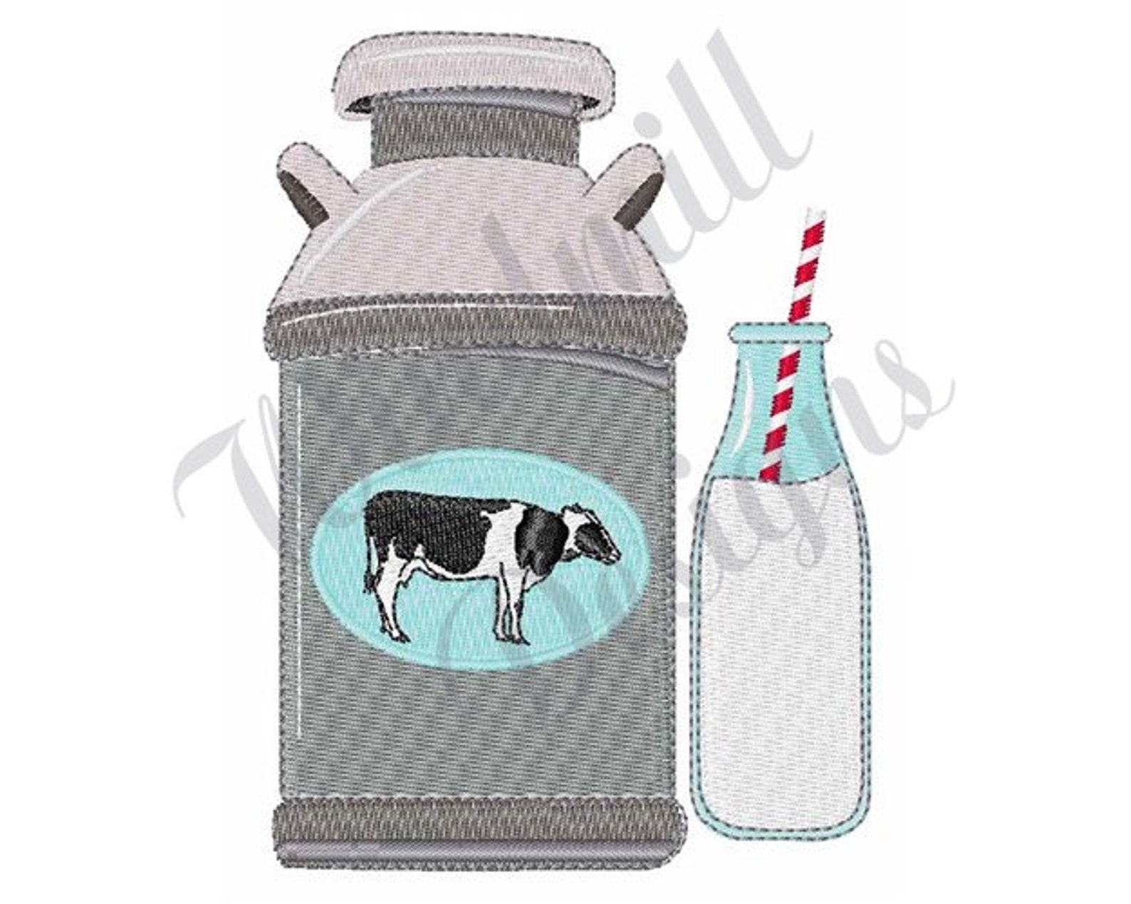 Cow Milk Pail - Machine Embroidery Design, Embroidery Designs, Machine ...