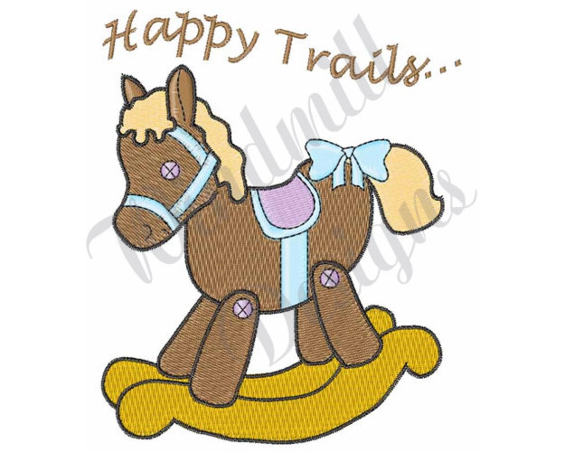 Rocking Horse Machine Embroidery Design Embroidery Designs | Etsy