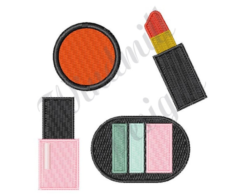 Cosmetics Makeup -machine Embroidery Design, Embroidery Designs ...