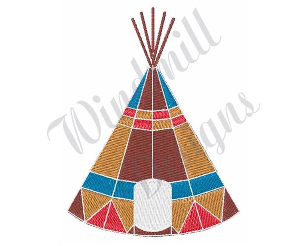 Indian Teepee - Machine Embroidery Design, Embroidery Designs, Machine ...