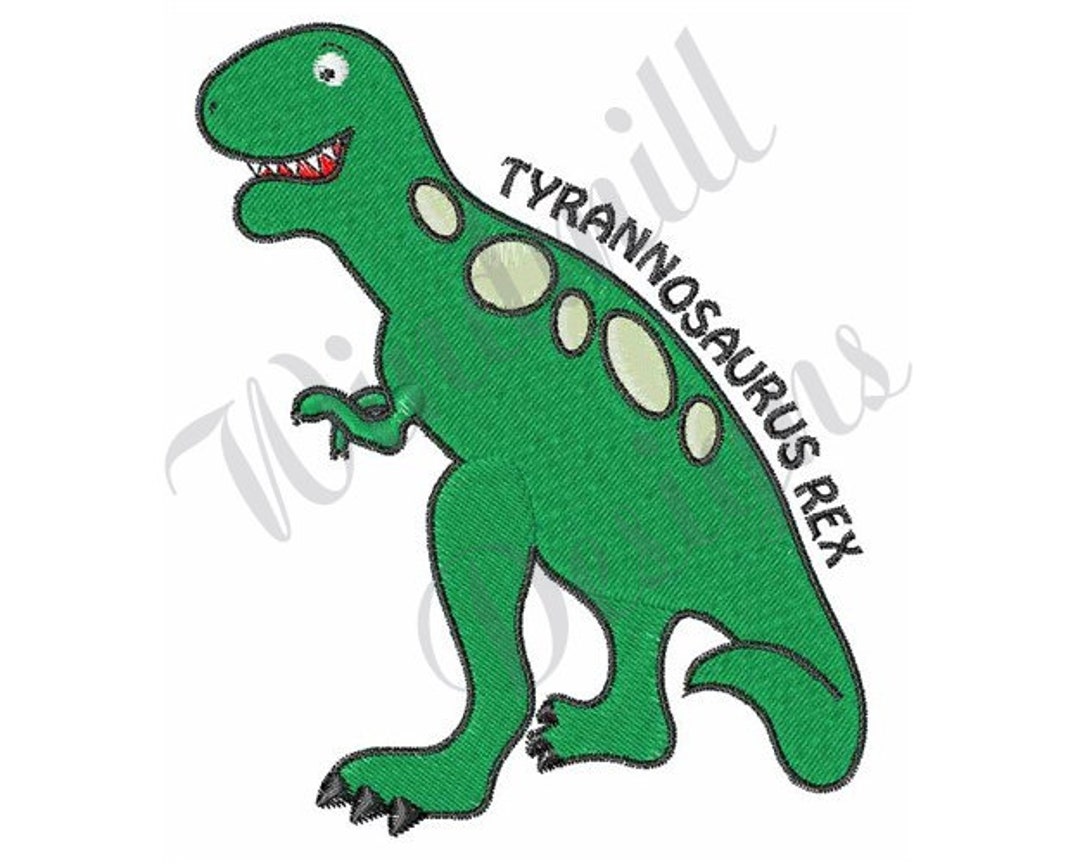 Tyrannosaurus Rex Dinosaur -machine Embroidery Design, Embroidery ...