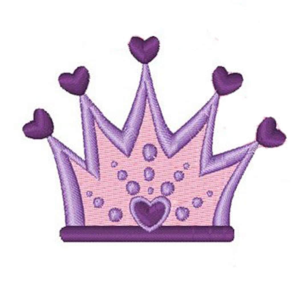 Princess Crown Machine Embroidery Design, Embroidery Designs, Machine ...