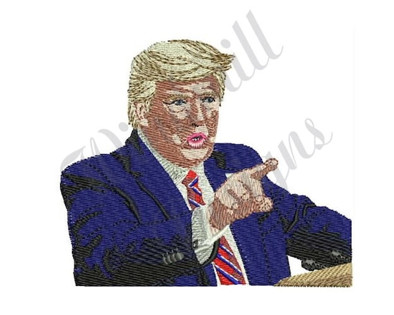 Donald Trump Machine Embroidery Design Embroidery Designs | Etsy