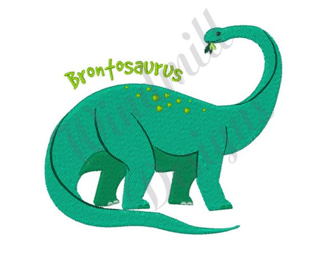 Brontosaurus Dinosaur Machine Embroidery Design, Embroidery Designs ...