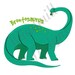 Brontosaurus Dinosaur Machine Embroidery Design, Embroidery Designs ...