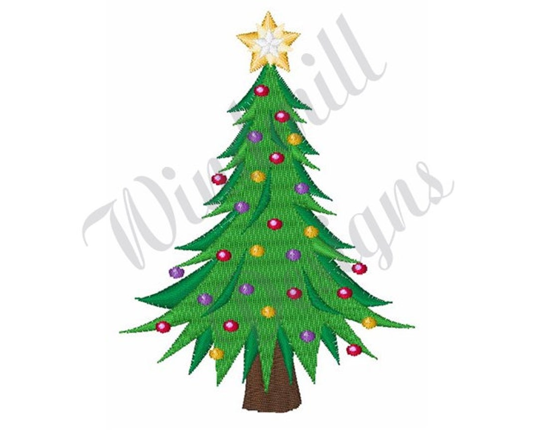 Christmas Tree Machine Embroidery Design, Embroidery Designs, Machine ...