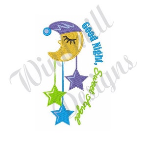 Good Night Machine Embroidery Design, Embroidery Designs, Machine ...