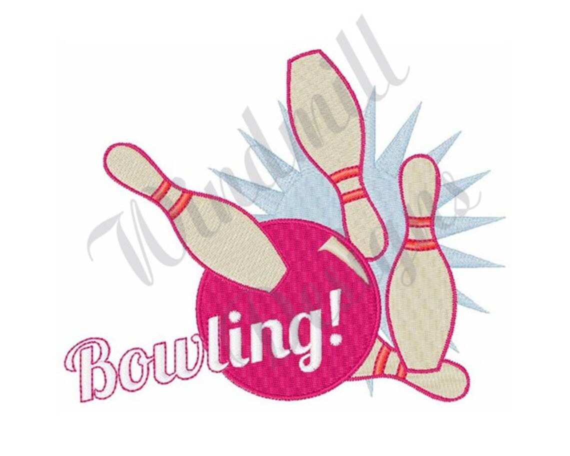 Bowling Ball Machine Embroidery Design Embroidery Designs - Etsy