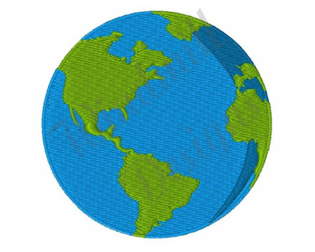 Earth Globe - Machine Embroidery Design, Embroidery Designs, Machine ...