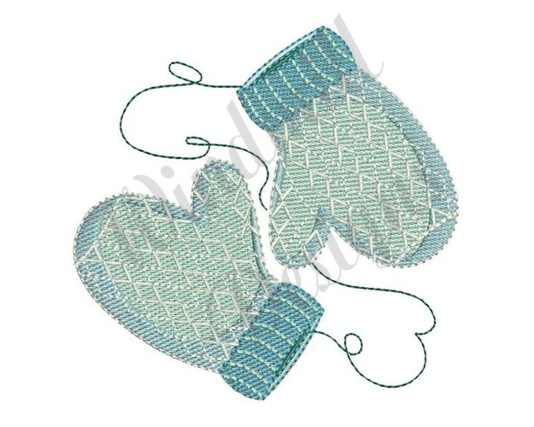Winter Mittens - Machine Embroidery Design, Embroidery Designs, Machine ...