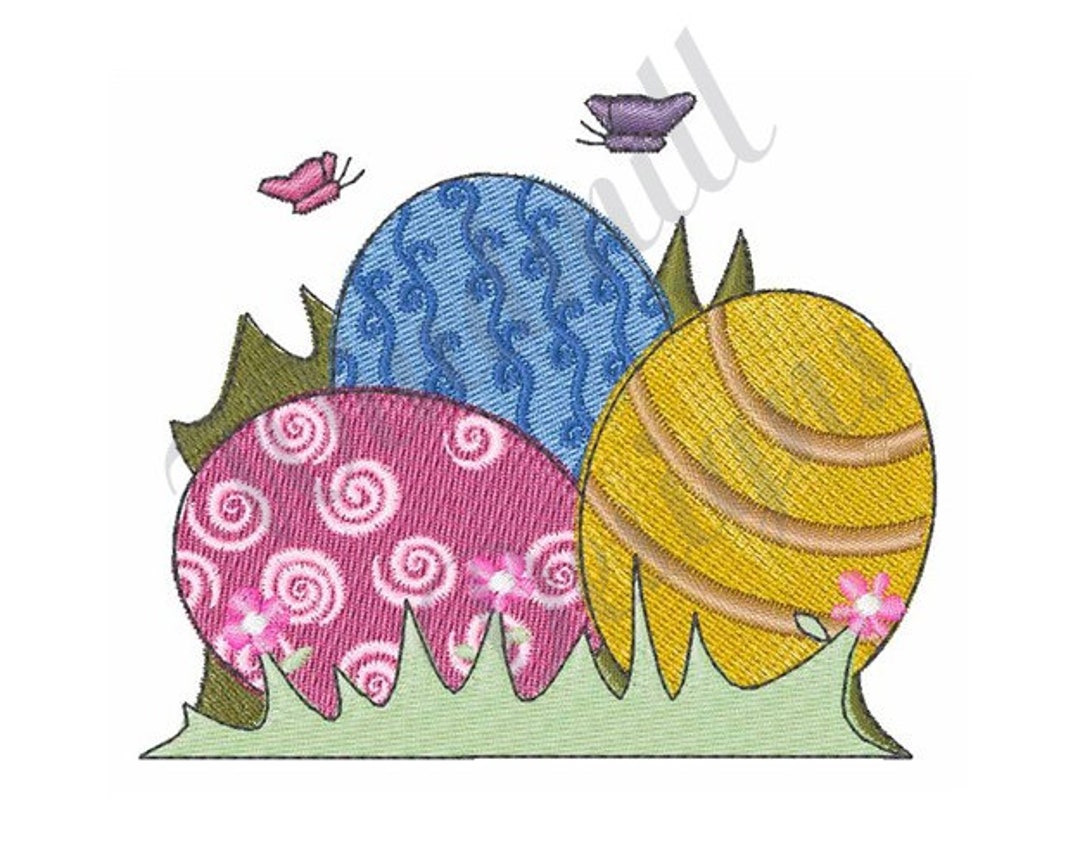 Easter Eggs - Machine Embroidery Design, Embroidery Designs, Machine ...