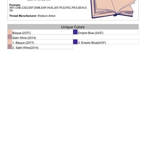 Open Book - Machine Embroidery Design, Embroidery Designs, Machine ...