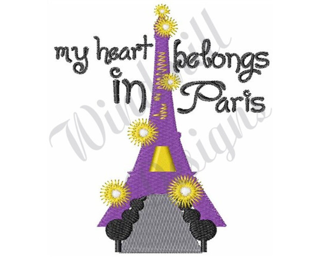 Eiffel Tower Paris - Machine Embroidery Design, Embroidery Designs ...