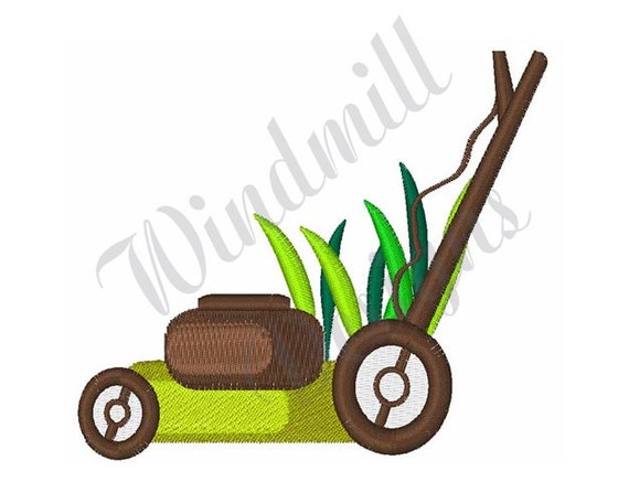 Lawn Mower Machine Embroidery Design Embroidery Designs | Etsy