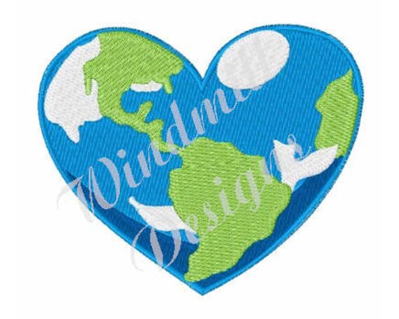 Happy Earth Day Machine Embroidery Design Embroidery | Etsy