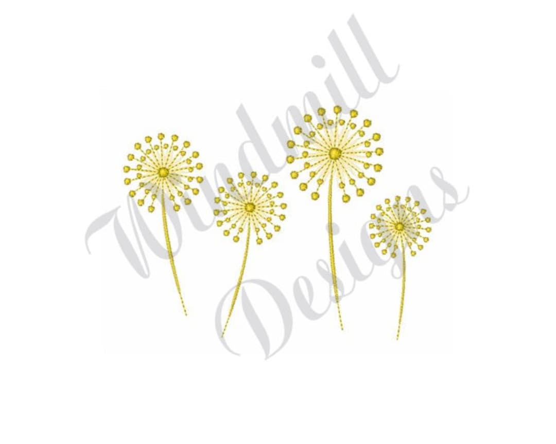 Dandelions - Machine Embroidery Design, Embroidery Designs, Machine ...