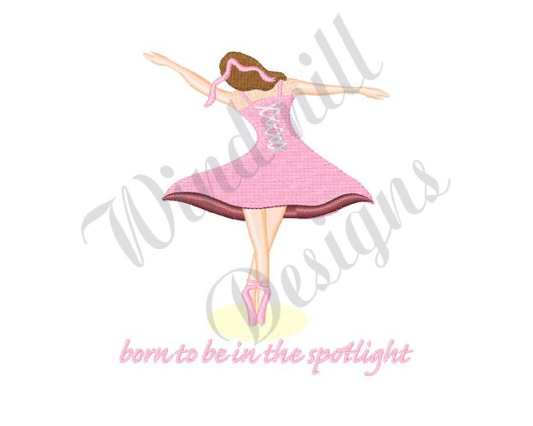 Ballerina Dancer -machine Embroidery Design, Embroidery Designs ...