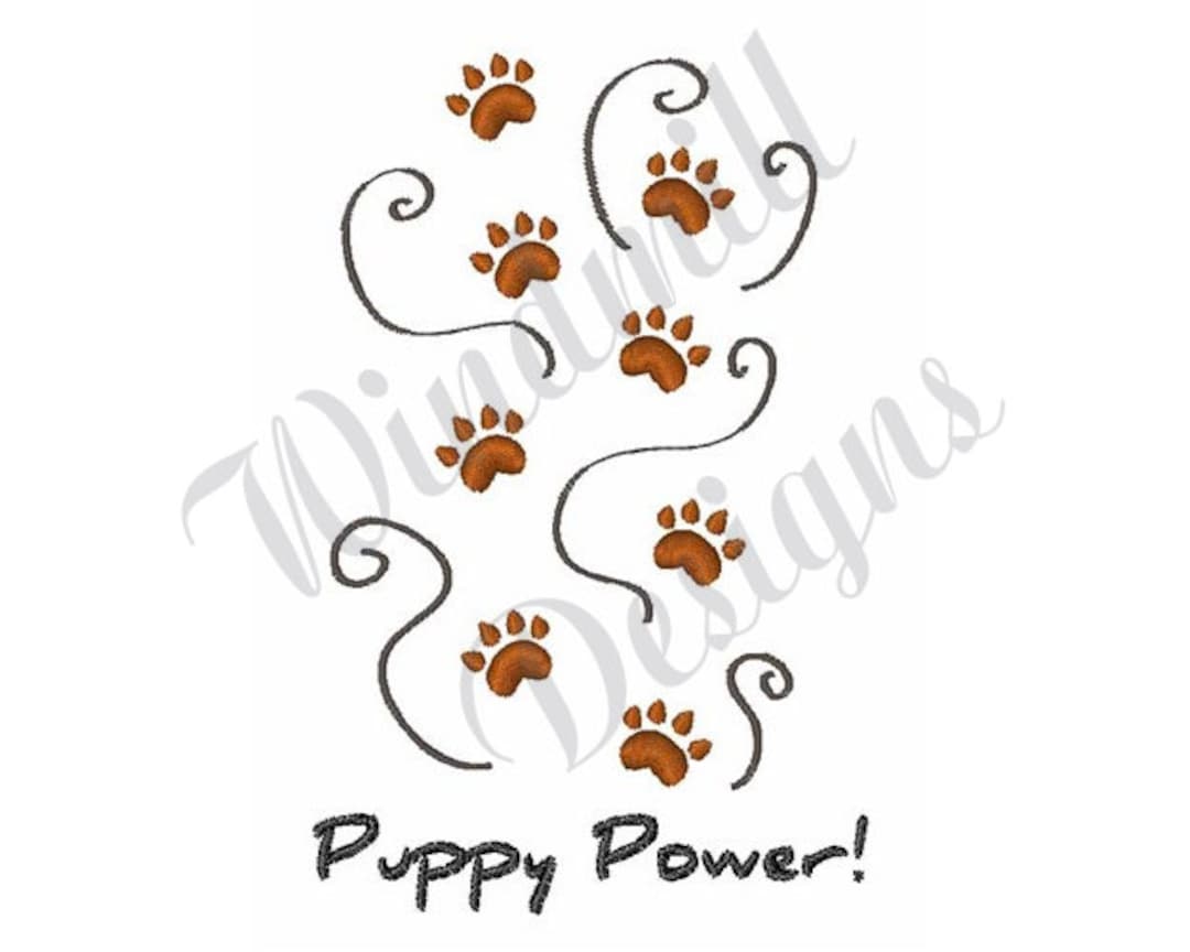 Puppy Power - Machine Embroidery Design, Embroidery Designs, Machine ...