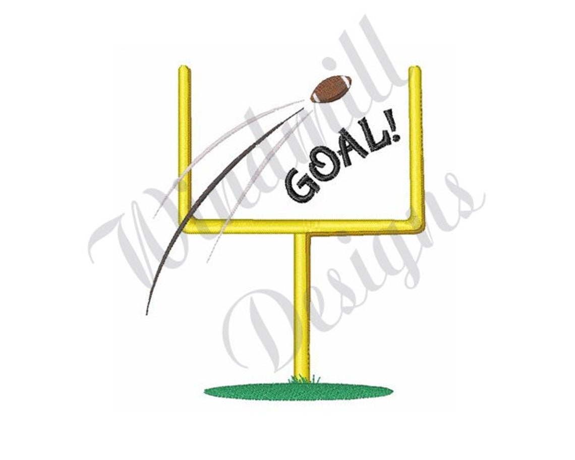 Football Field Goal Machine Embroidery Design Embroidery - Etsy
