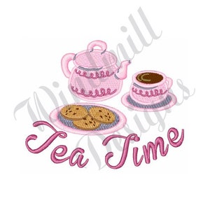 Tea Time - Machine Embroidery Design, Embroidery Designs, Machine ...