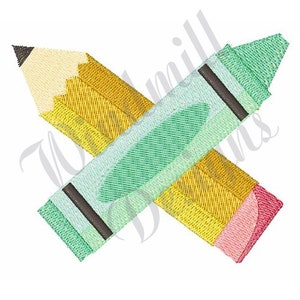 Pencil & Crayon - Machine Embroidery Design, Embroidery Designs ...