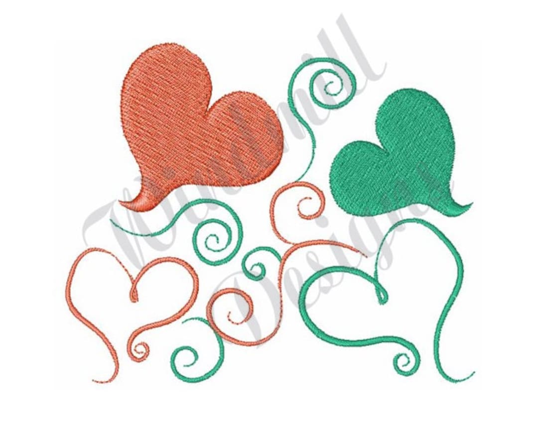Hearts - Machine Embroidery Design, Embroidery Designs, Machine ...