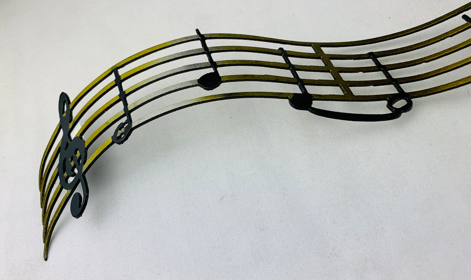 Melody 3D Art Curved Musical Measure Sheet Music Musical - Etsy