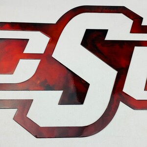 OSU Banner Logo OSU College Football Oklahoma State | Etsy