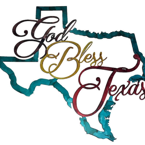 God Bless Texas Sign - Etsy