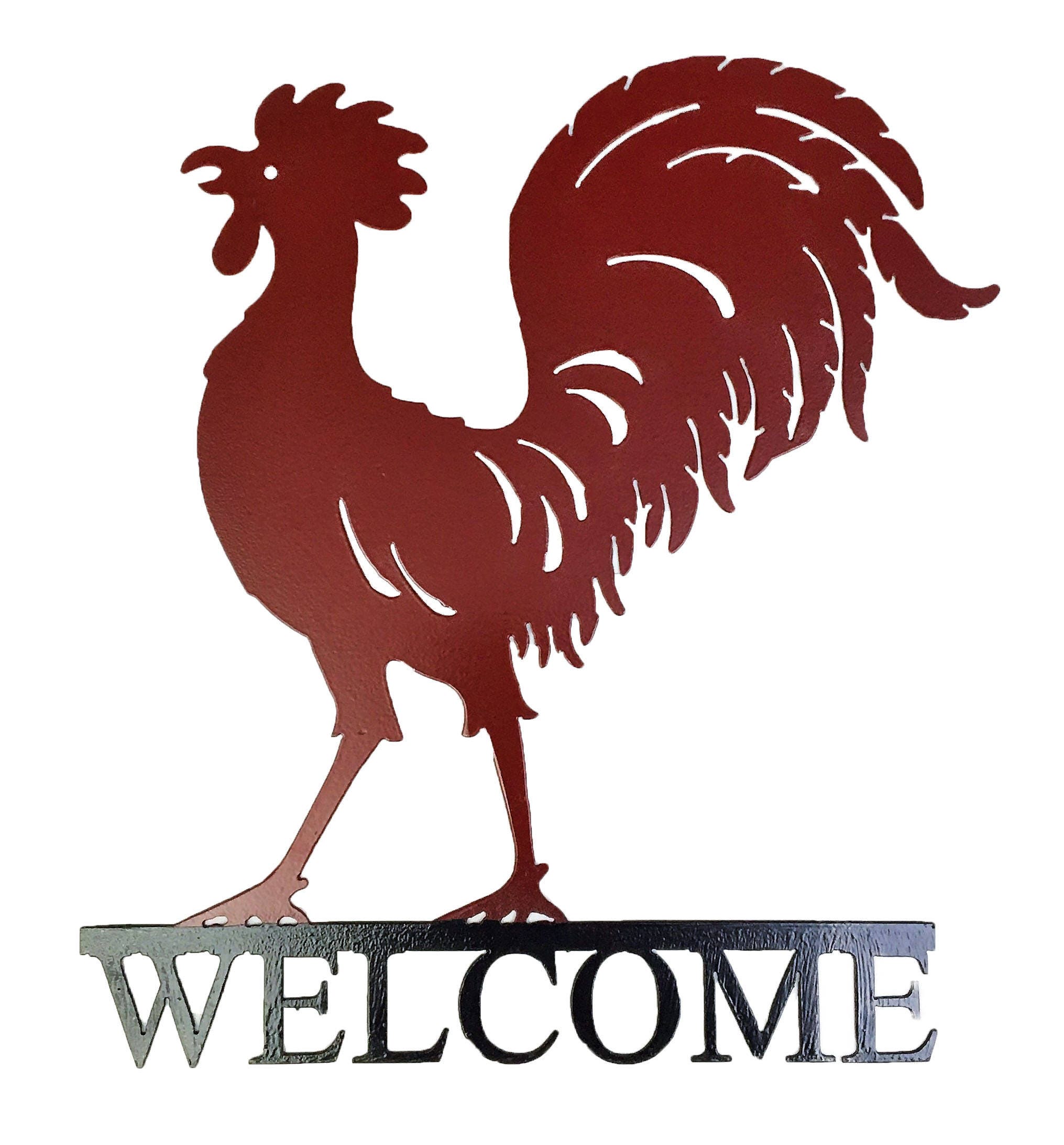 Welcome Rooster Sign - Etsy