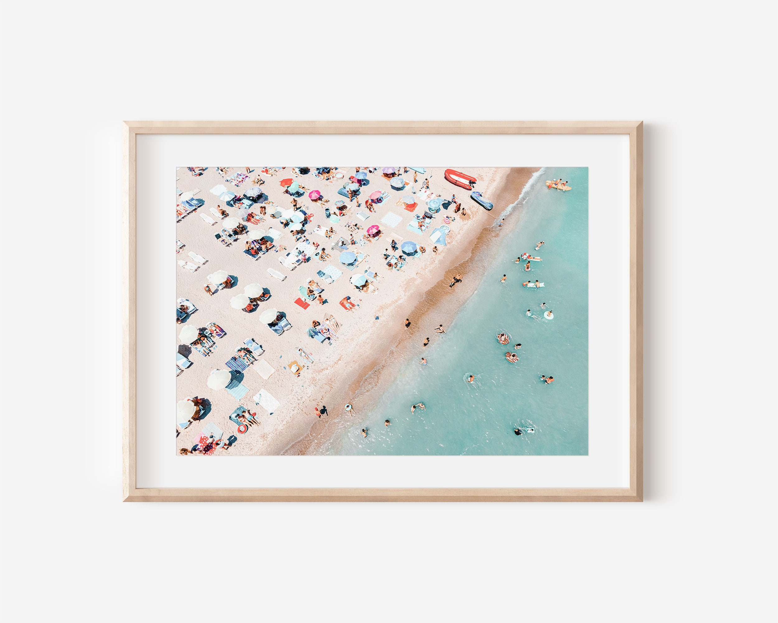 Beach Prints, Beach Poster, Beach Print Download, People Beach Print ...