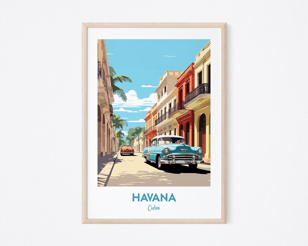 Havana Poster, Havana Travel Poster, Havana Art Print, Havana Vintage ...