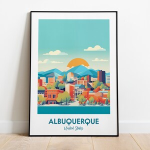 Albuquerque Travel Poster, Albuquerque Print, Albuquerque New Mexico ...