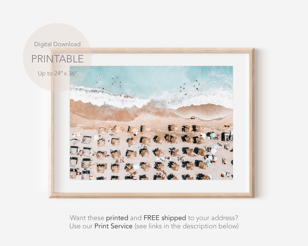 Beach Print, Aerial Beach Print, Beach Print Wall Art, Bondi Beach ...