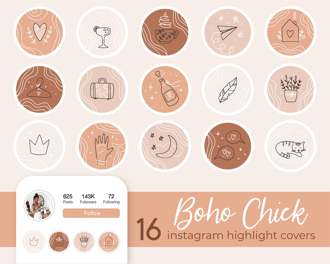 Instagram Highlight Covers, Boho Instagram Story Highlight Lifestyle ...