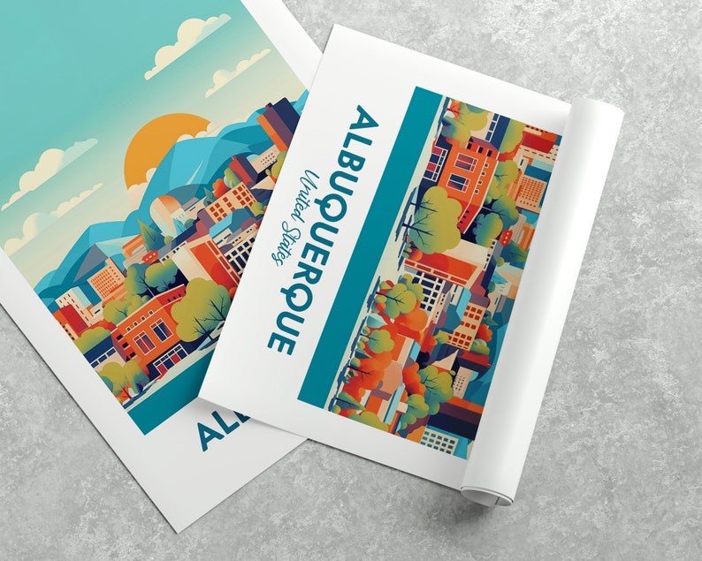 Albuquerque Travel Poster, Albuquerque Print, Albuquerque New Mexico ...