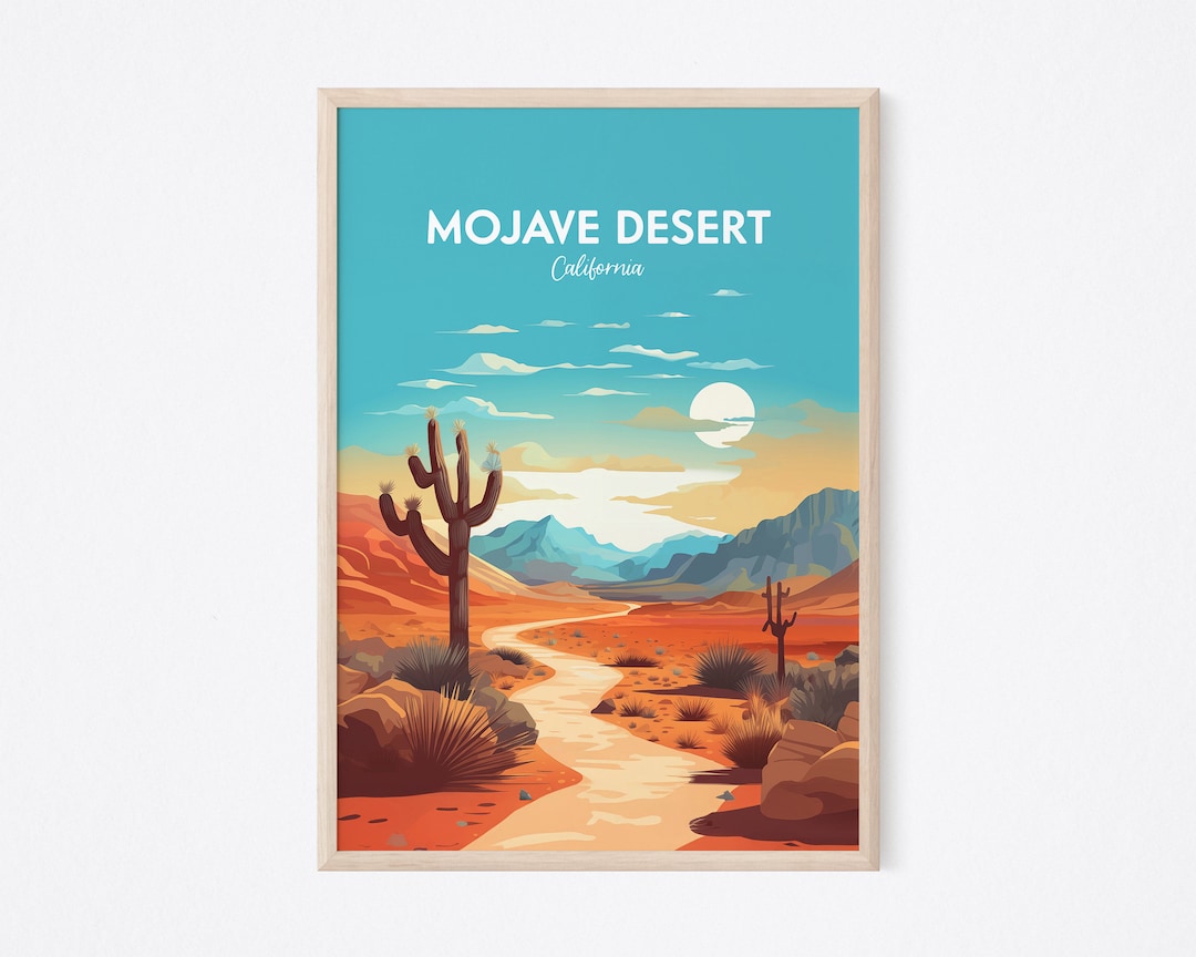Mojave California Print, Mojave Travel Print, California Print ...