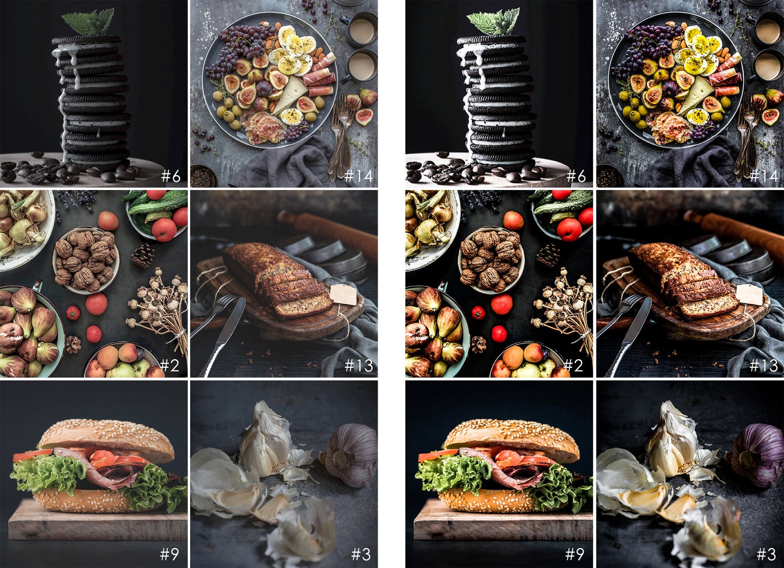 DARK FOOD PRESETS Food Lightroom Presets Mobile Presets - Etsy