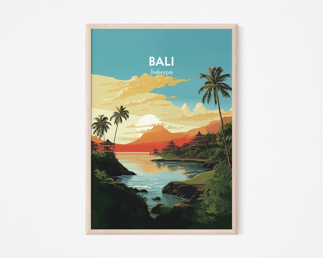 Bali Beach Poster, Bali Beach Print, Bali Indonesia Travel Print, Bali ...