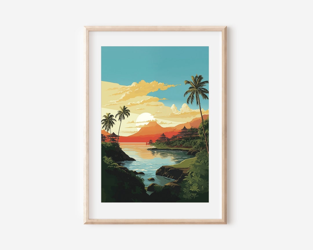 Bali Beach Poster, Bali Beach Print, Bali Indonesia Travel Print, Bali ...