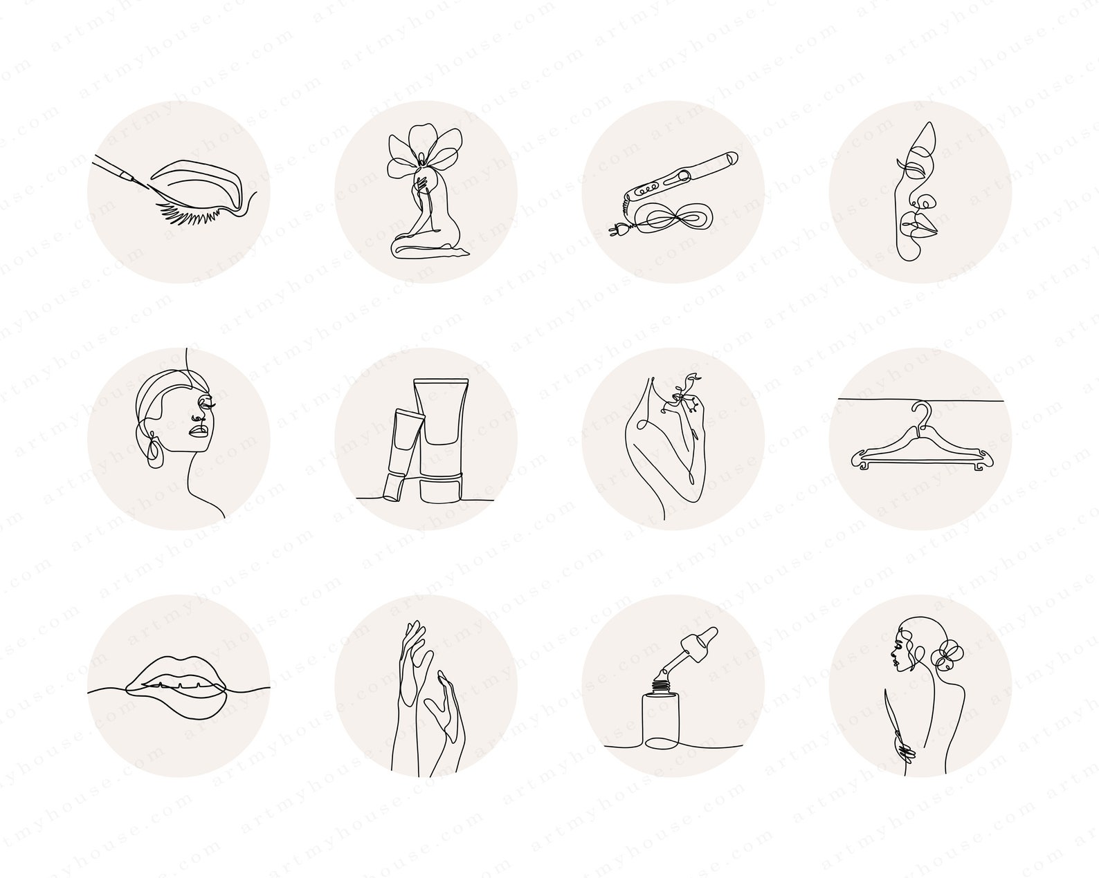 Instagram Highlights Covers Line Art Story Highlight Icons - Etsy