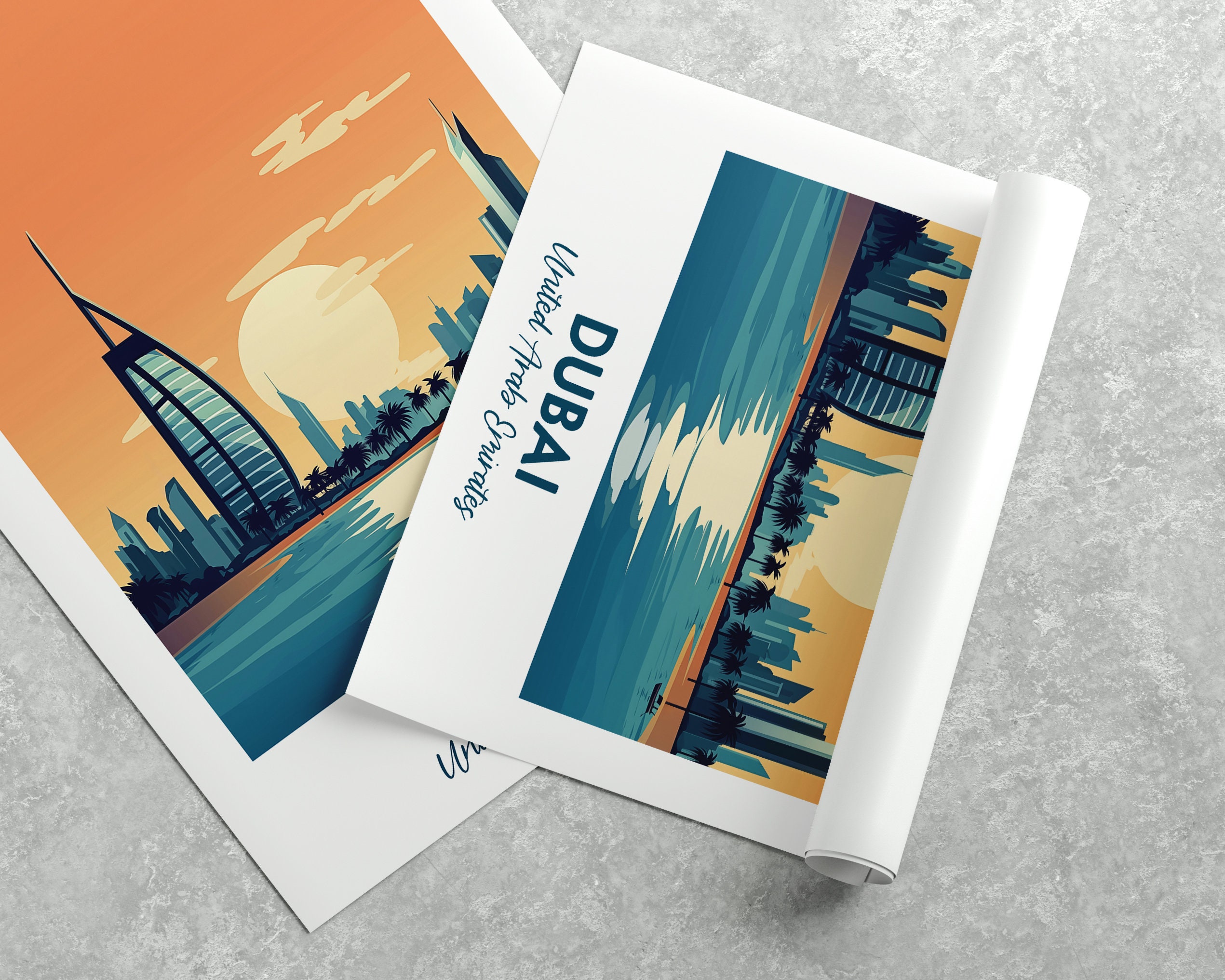 Dubai Travel Print, Dubai Print, Dubai UAE Poster, United Arab Emirates ...