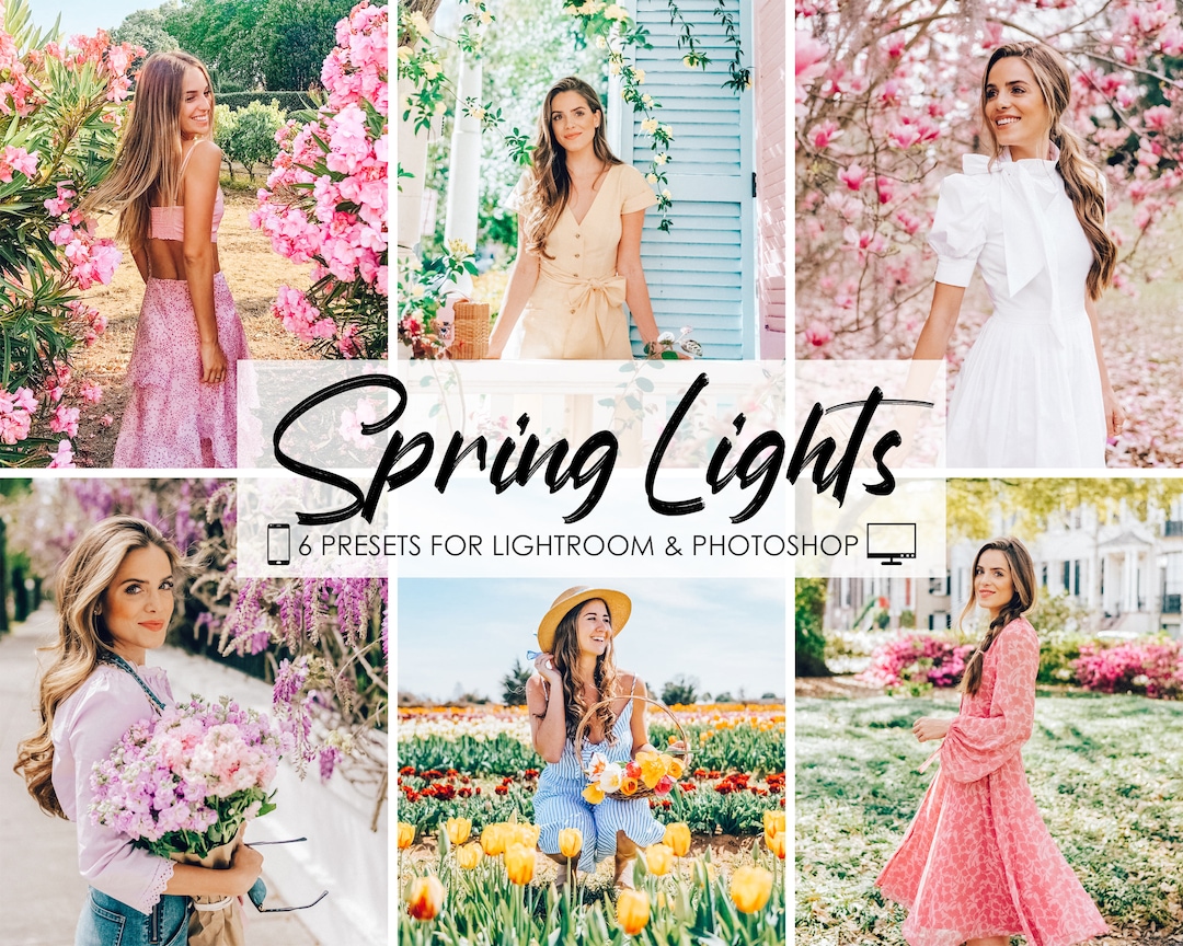 Lightroom Presets - 6 Presets SPRING LIGHTS - Wedding Presets ...